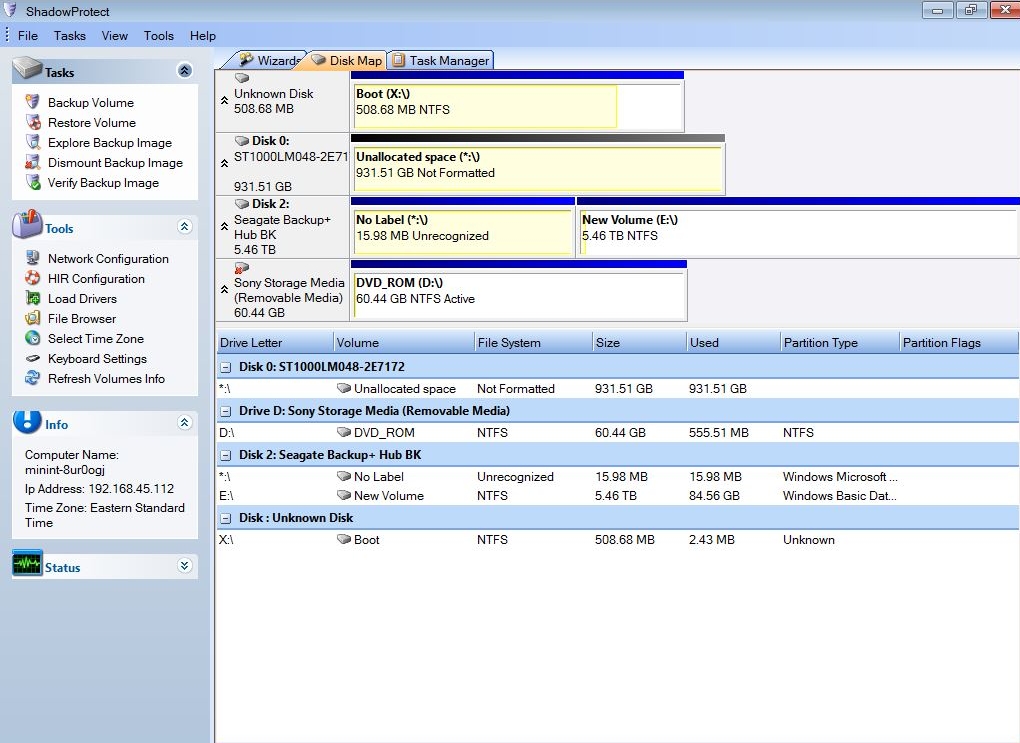 Using the StorageCraft Recovery Environment to Restore a System Volume
